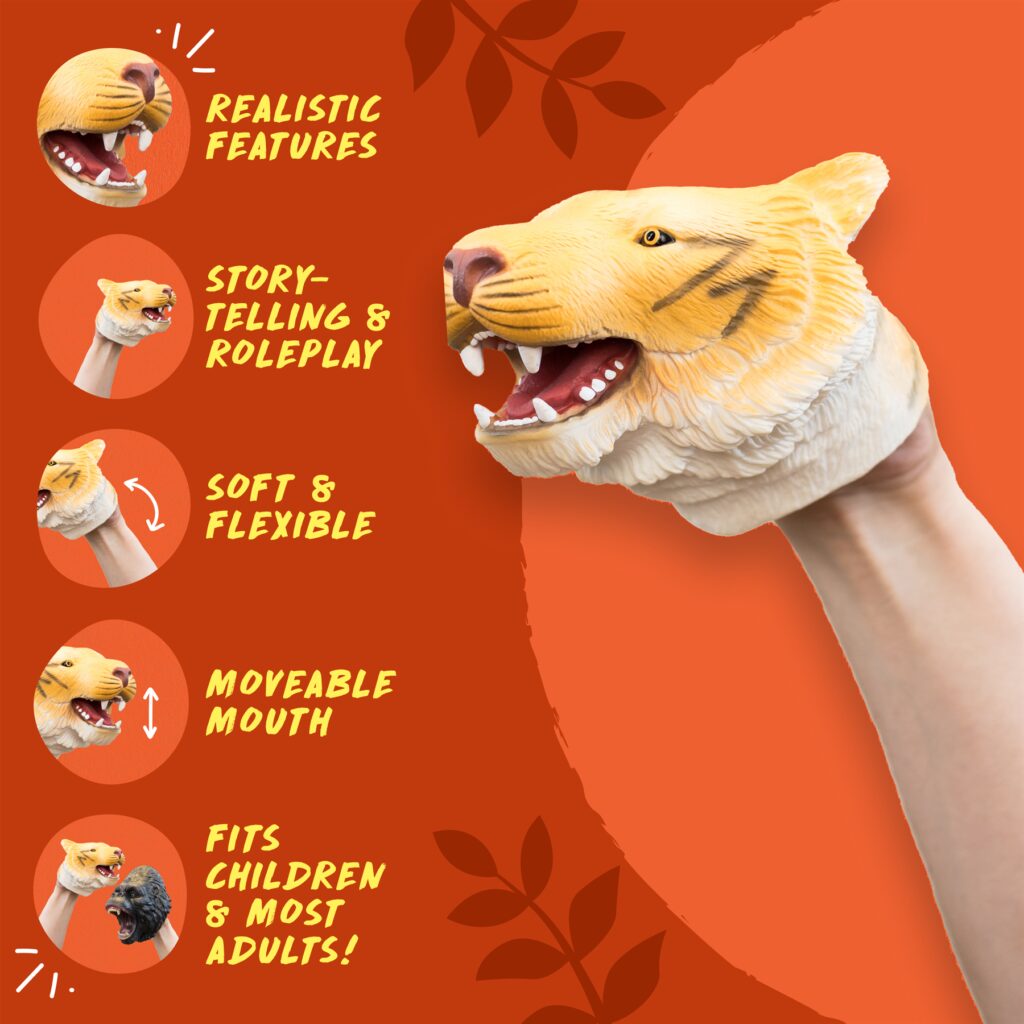 Hand Puppet - Tiger - Robbie Toys