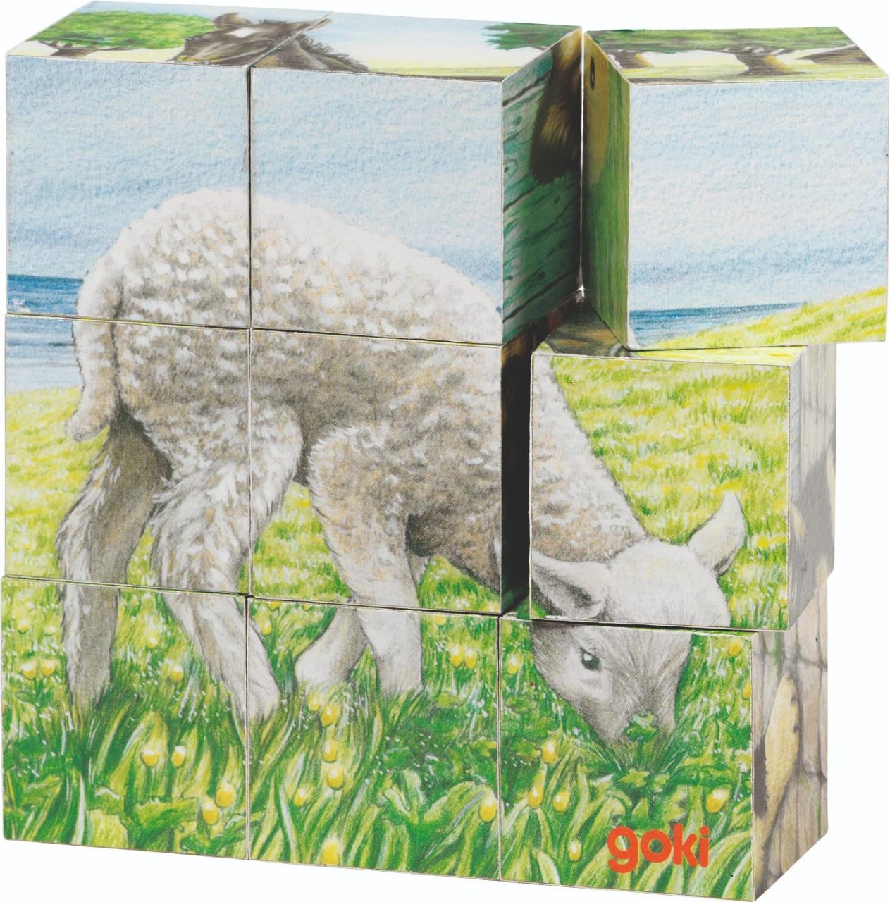 Cube Puzzle - Farm Animals - Robbie Toys